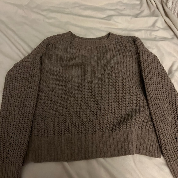 SO | Sweaters | Greenish Gray Knitted Sweater | Poshmark
